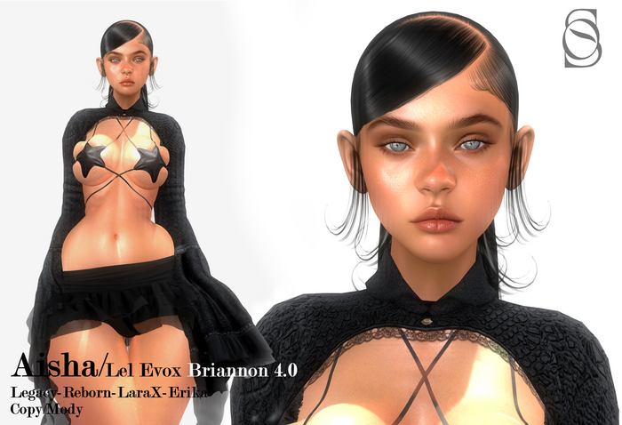 Second Life Marketplace - Ohrion Store- Aisha Shape Lel Evox Briannon 4.0